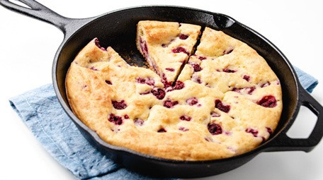 Baby-Friendly Raspberry Skillet Pancake - New Ways Nutrition